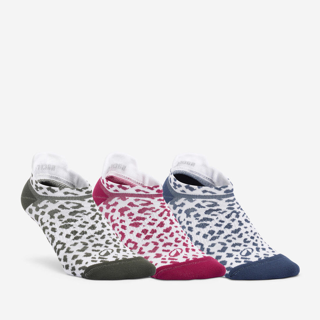 Women's Invisible Fitness Socks, Three-Pack - Leopard – Decathlon Kosovo