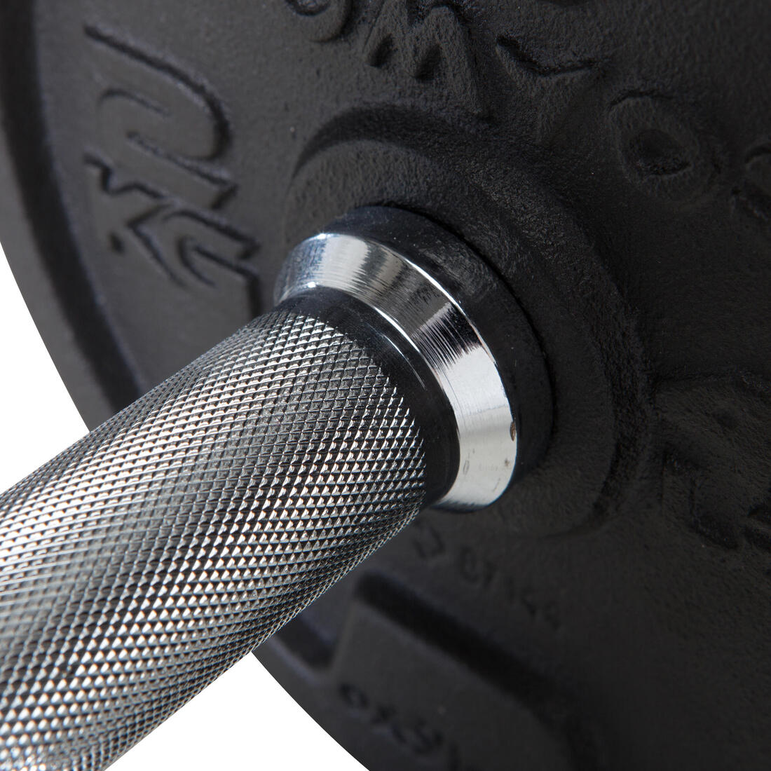 10 kg cast iron barbell set for weight training, 80% recycled ...