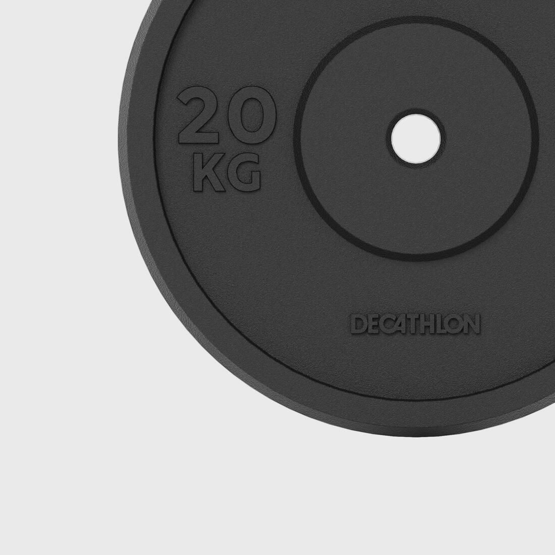 Weight Training 20kg 28mm Partially Recycled Cast Iron Plate ...