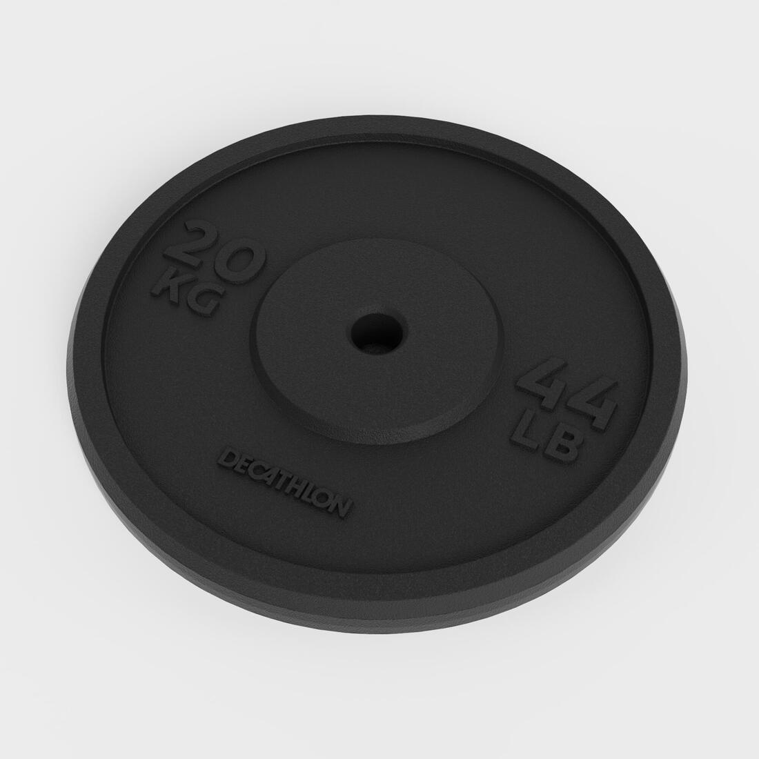 Weight Training 20kg 28mm Partially Recycled Cast Iron Plate ...