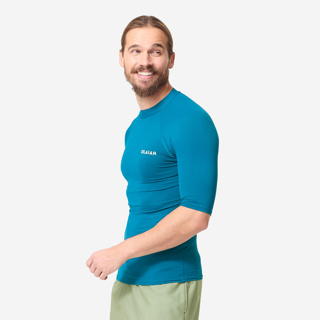 100 Men's Short Sleeve UV Protection Surfing Top T-Shirt – Decathlon Kosovo